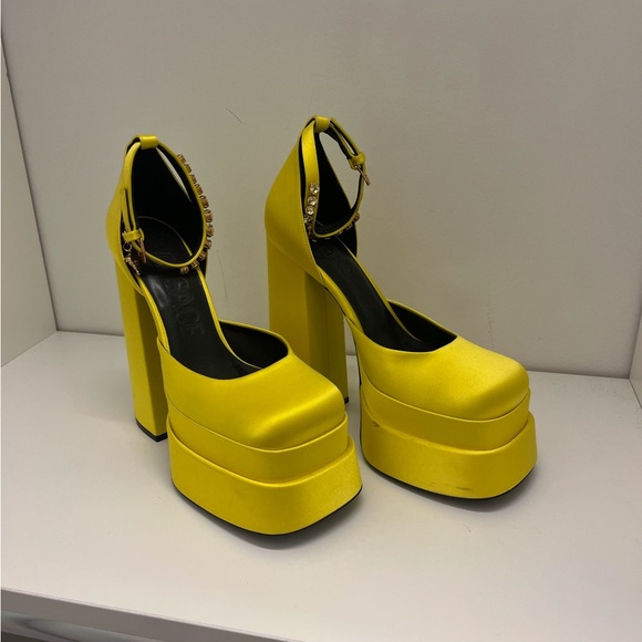 Versace | Shoes | Yellow Versace Platforms | Poshmark